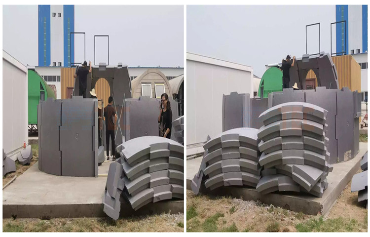 Prefabricated modular long dome house - EPSTEC China EPS machine