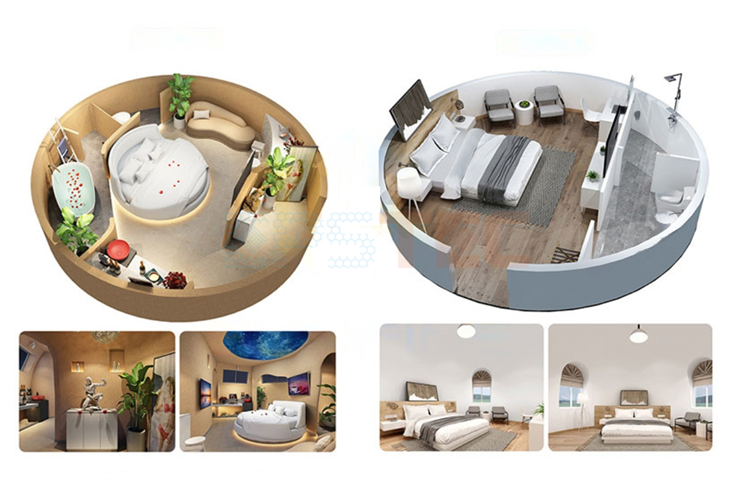 Prefabricated modular long dome house - EPSTEC China EPS machine