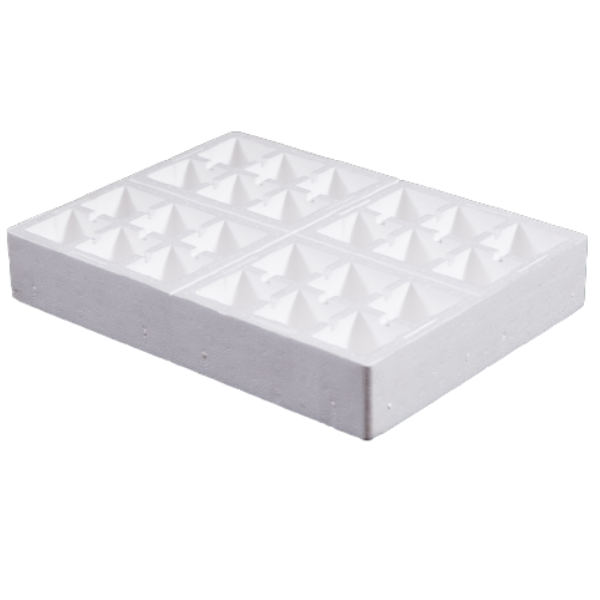 EPS tray with a square cavity - EPSTEC China EPS machine