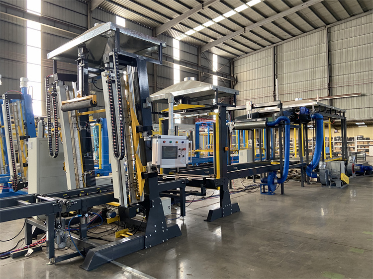 Tapered exhaust fume hood for expanded polystyrene cutting line ...